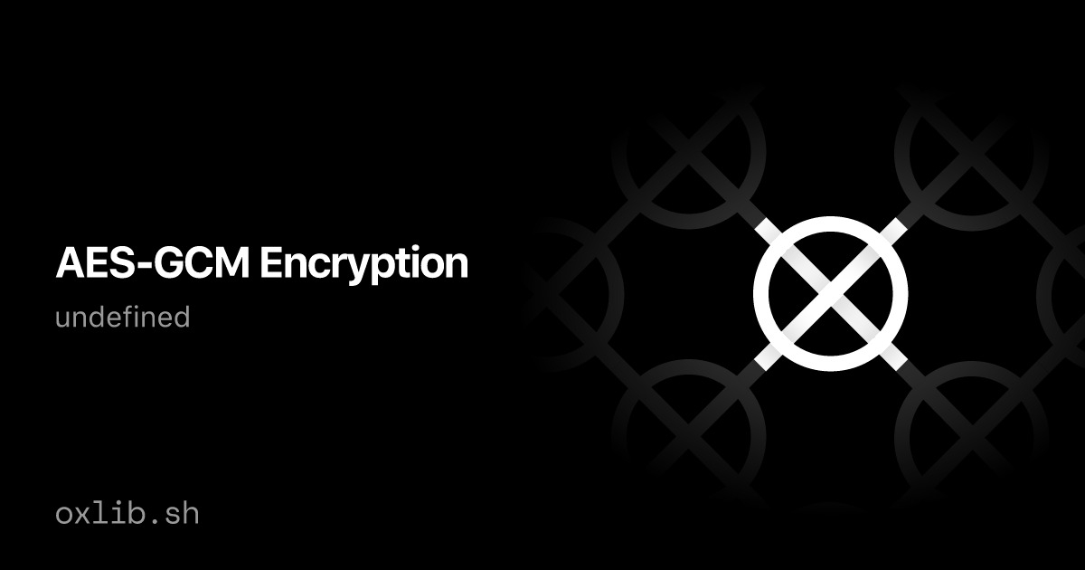 AES-GCM Encryption · Ox