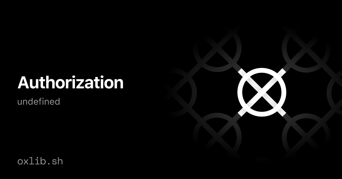 Authorization · Ox