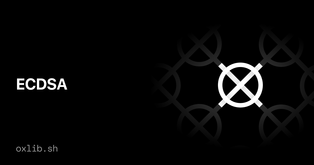 ECDSA & Signers · Ox