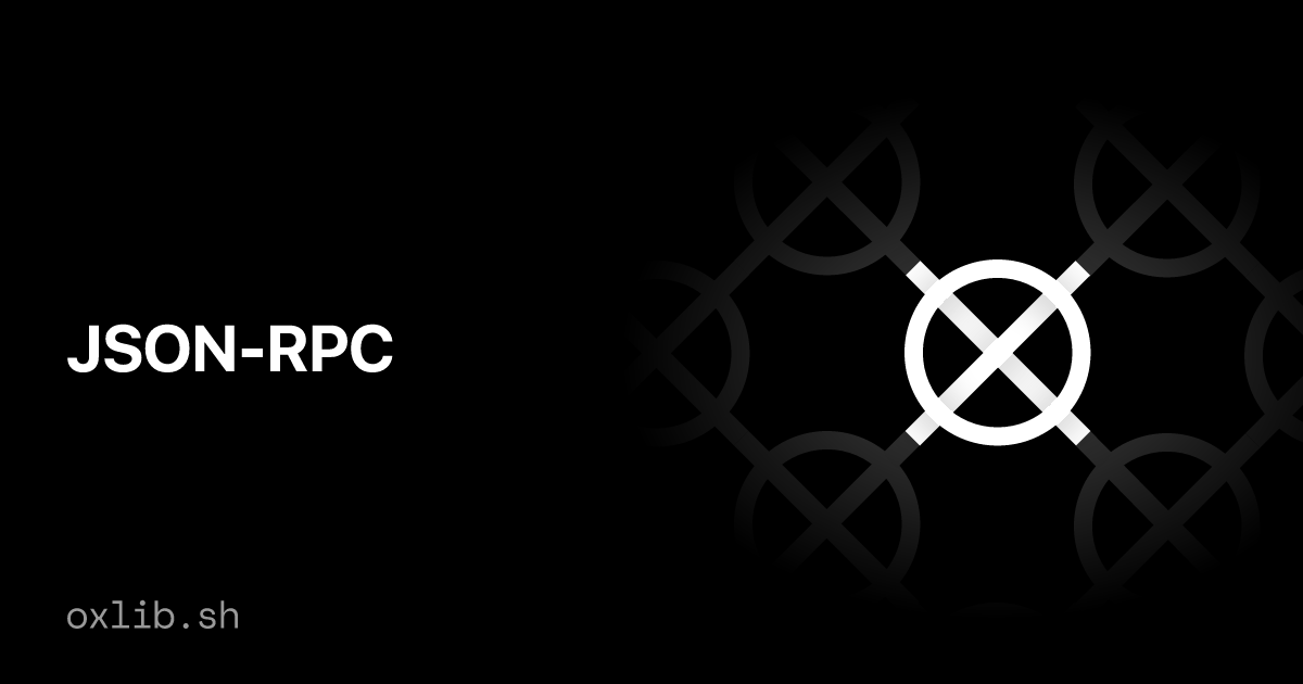 JSON-RPC · Ox